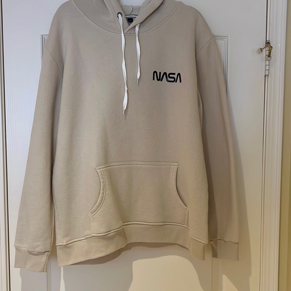SHEIN | Sweaters | Men Nasa Xxl Khaki Hoodie | Poshmark